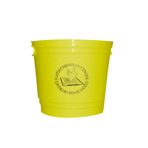 8" W Printed Church Offering Bucket - Clevenger Printing